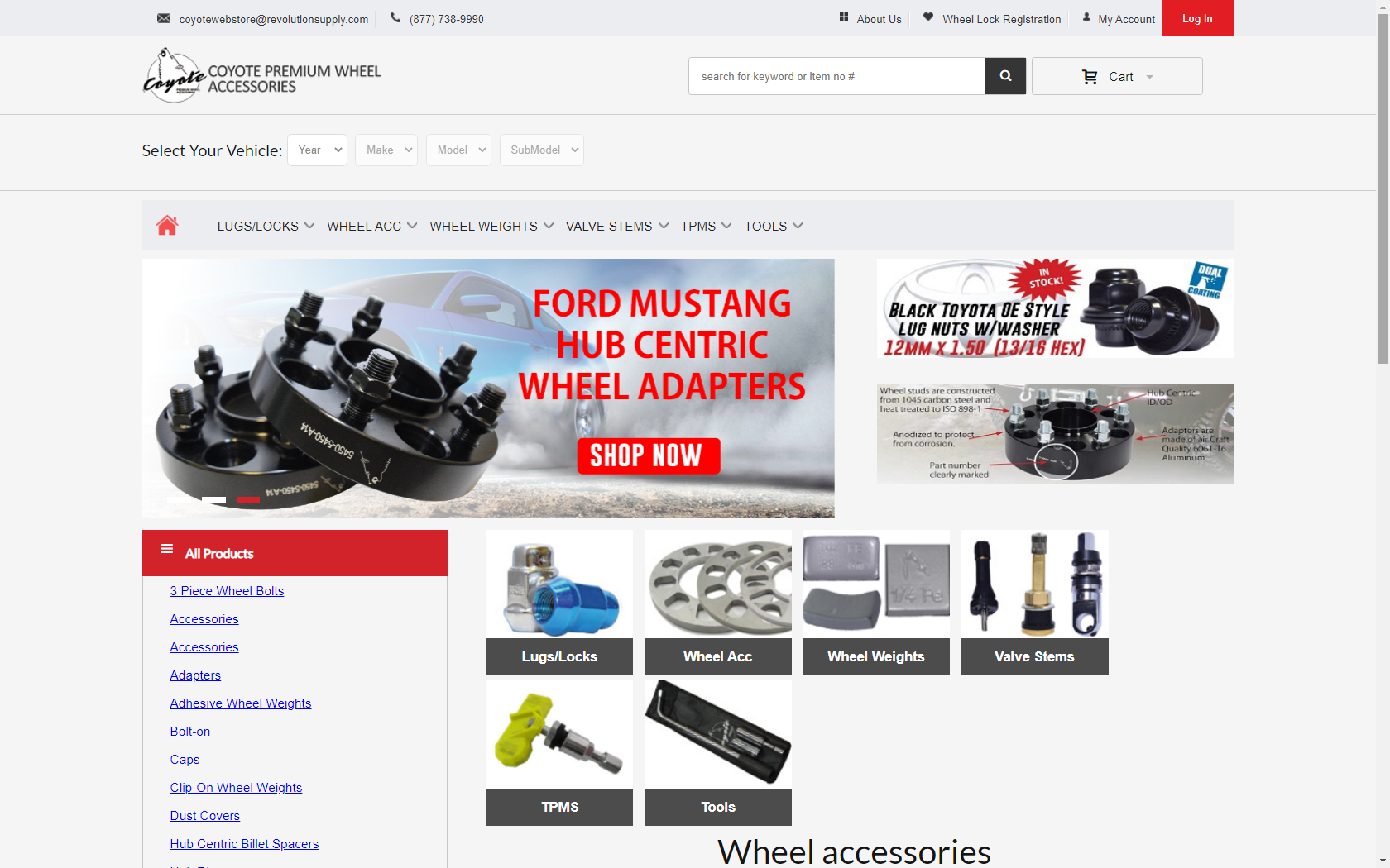 Coyote Accessories – Wheel Accessories | Web Design