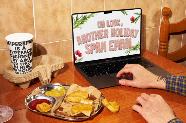 A&G Creates Amperspam Font to Fight Hunger This Christmas | DesignRush