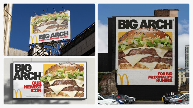 McDonald’s Rolls Out ‘Big Arch’ Global Campaign & Burger Icon | DesignRush