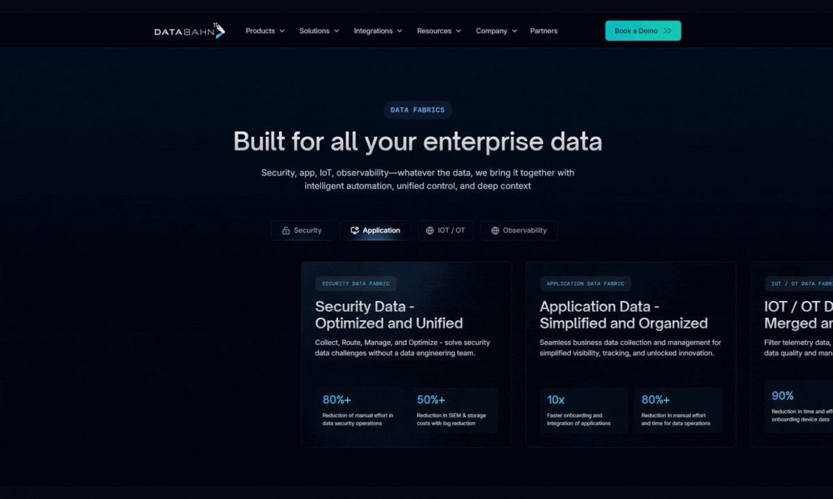 DataBahn Website Design | DesignRush