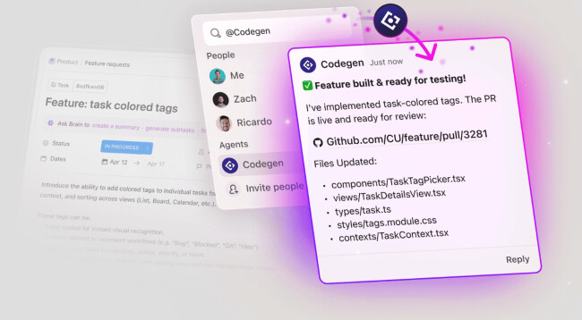 ClickUp Acquires Codegen to Bring AI Coding Agents Into Workflows | DesignRush