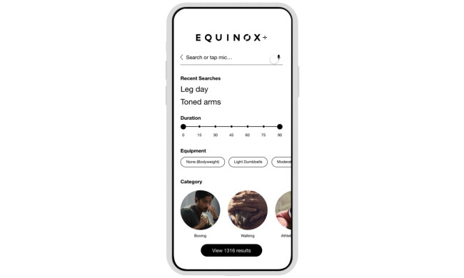 Equinox App Design | DesignRush